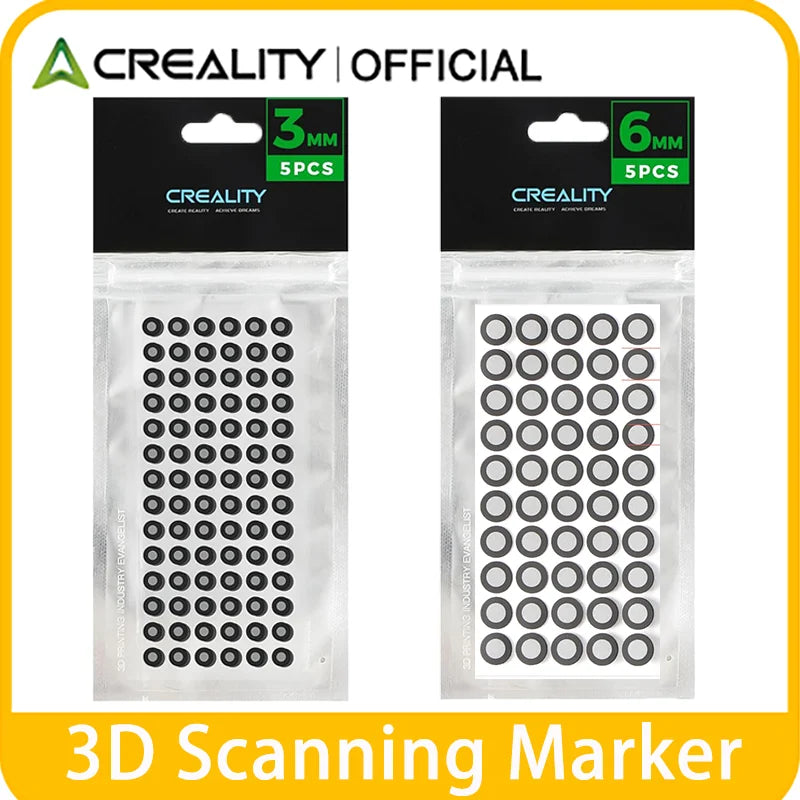 Reflective 3D Scanning Markers — Creality (3mm/6mm) – Amber Glade Creations